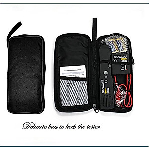 ALLOSUN Automotive Cable Wire Tracker Car Tracer Finder Test Short & Open DC 6~42 Volts, Black (EM415PRO)