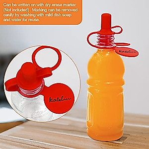Morlike Baby Water Bottle Cap Silicone Bottles Top Spout Adapter Replacement for Toddlers Kids and Adults, Protects Kids Mouth - No Spill & BPA Free (Mix - 4 Pack)