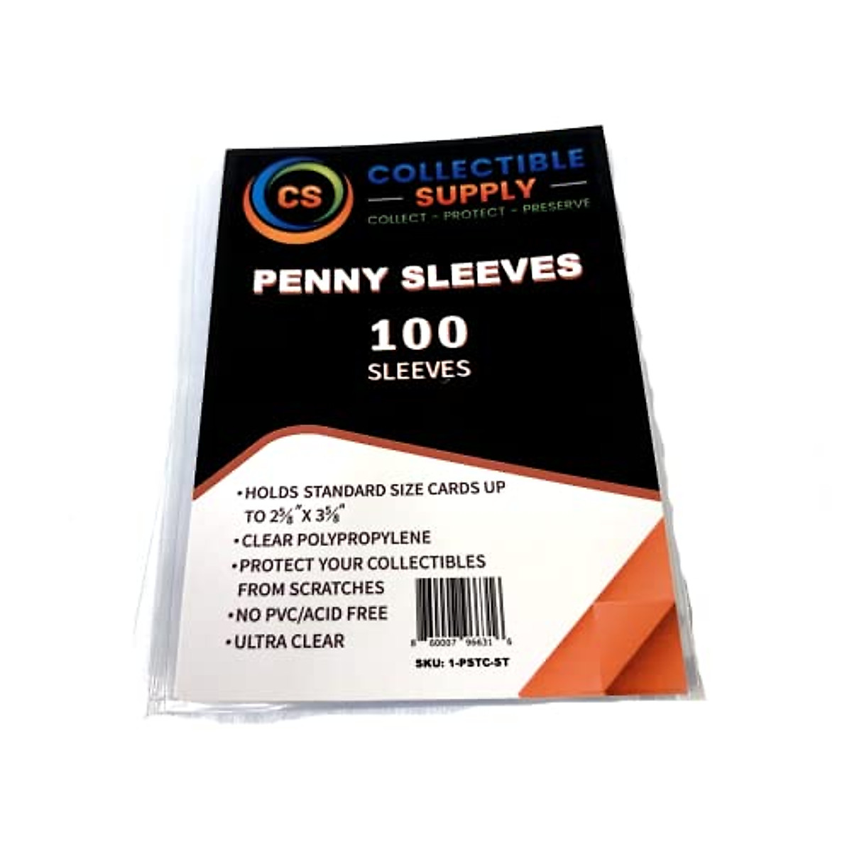 10 Pack Collectible Supply Penny Sleeves 100 Ct. Standard Size (1000 Total Sleeves) Trading Gaming Card Storage & Protection