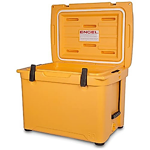Engel Coolers ENG50 Cooler | 60 Can High Performance Durable Seamless Rotationally Molded Ice Box for Camping, Hunting, and Fishing - Iced Mango