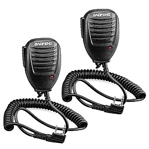 Remtise Walkie Talkie Handheld Speaker Mic, Shoulder Microphone for BaoFeng UV-5R 5RA 5RB 5RC 5RD 5RE 5REPLUS 3R+ Two Way Radio Accessories