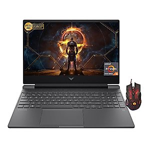 HP 2023 Newest Victus Gaming Laptop, 15.6" FHD IPS 144Hz Display, AMD Ryzen 5 7535HS Processor, 16GB RAM, 512GB SSD, NVIDIA GeForce RTX 2050, Backlit Keyboard, Fast Charge, Windows 11 Home