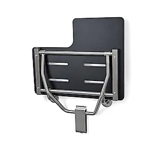 Seachrome 26" x 22.5” Black Reversible Folding Transfer Tub/Shower Seat, ADA Compliant
