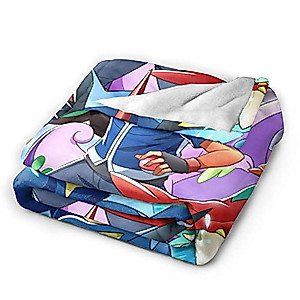 Anime Blanket Merch Ultra Soft Throw Blanket Warm Bed Blanket for Travelling Camping Living Room Sofa Bedroom Decor Gifts（40"x30" Style-1）