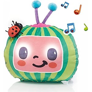 Wow! PODS Stuff CoComelon Toys Musical Sleep Soother | Pre-School Learning Plush Toy That Plays 6 Bedtime Songs Plus Night Light | for Toddlers, Girls and Boys | Ages 2+