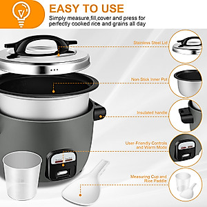 Wutfly 40 Cups (Cooked) Commercial Rice Cooker/Warmer
