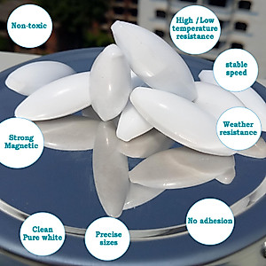 Magnetic Stirrer Stir Bar PTFE Magnetic Mixer Stir Bars (12X35mm, Olive Shape, 10pcs)