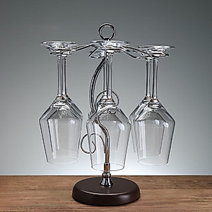 ZYZMH Wine Glass Rack Upside Down High Cup Rack Home Wine Glass Hanging European Wine Glass Rack Cup Rack Ornaments (Color : D, Size : 1 pcs)