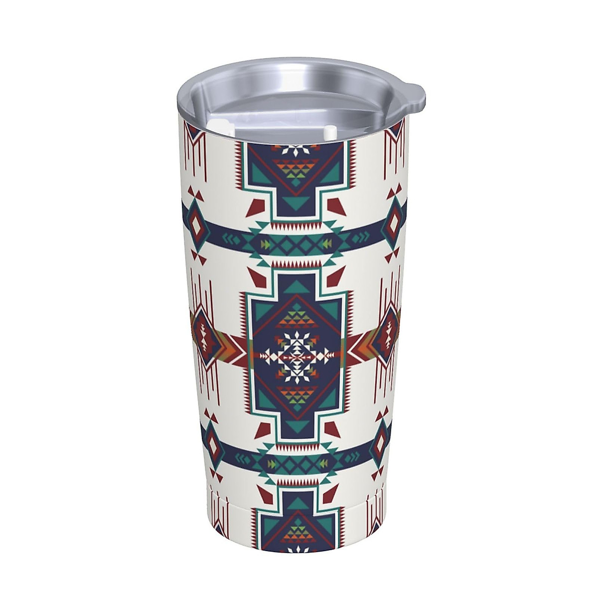Uniwneds Native American Pattern Mugs Stainless Steel Tumbler With Lid And Straw 20 Oz Insulated Travel Coffee Mugs Cap Bottle Gifts For Women Men