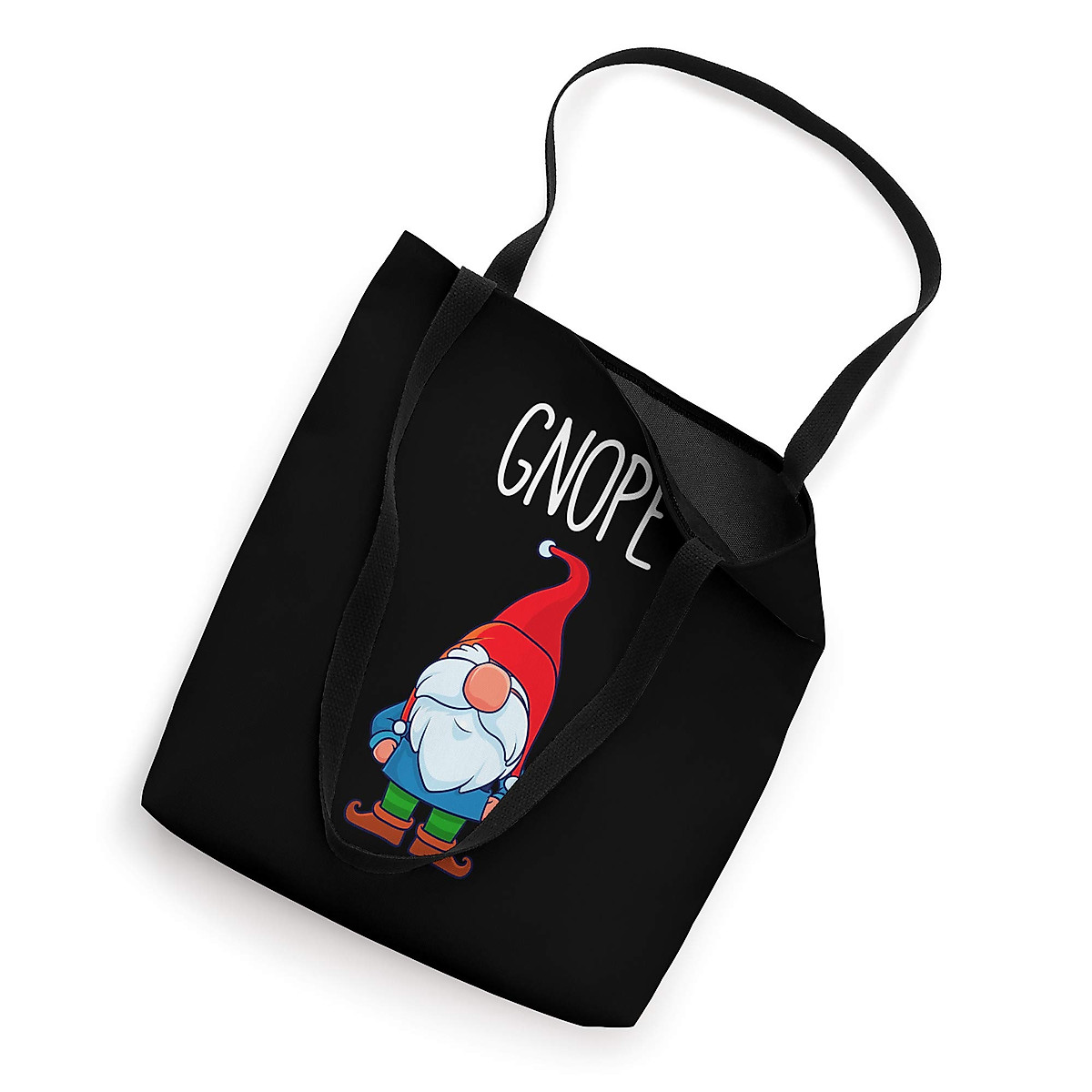 Gnope, Tomte Garden Gnome Gift, Funny Scandinavian Nope Tote Bag