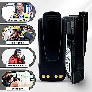 Battery Compatible with Motorola XPR 3500e Rechargeable Two Way Radio 7.5v 1500mAH Ni-MH