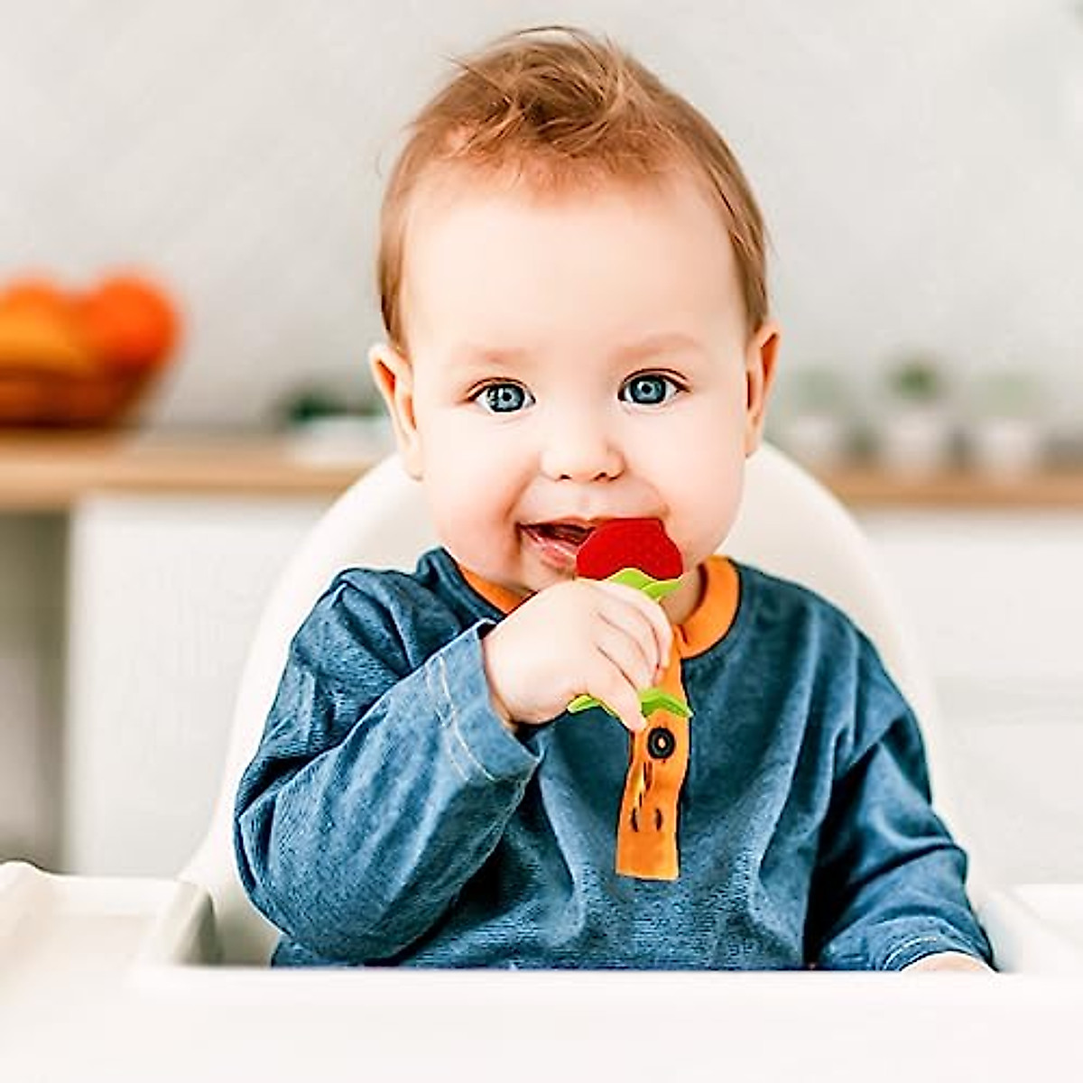 Teething Toys for Babies 6-12 Months(5 Pack), Tinabless Baby Teething Rings Set, Natural Organic Freezer Safe for Infants and Toddlers, Silicone Teethers for Babies 0-6 Months