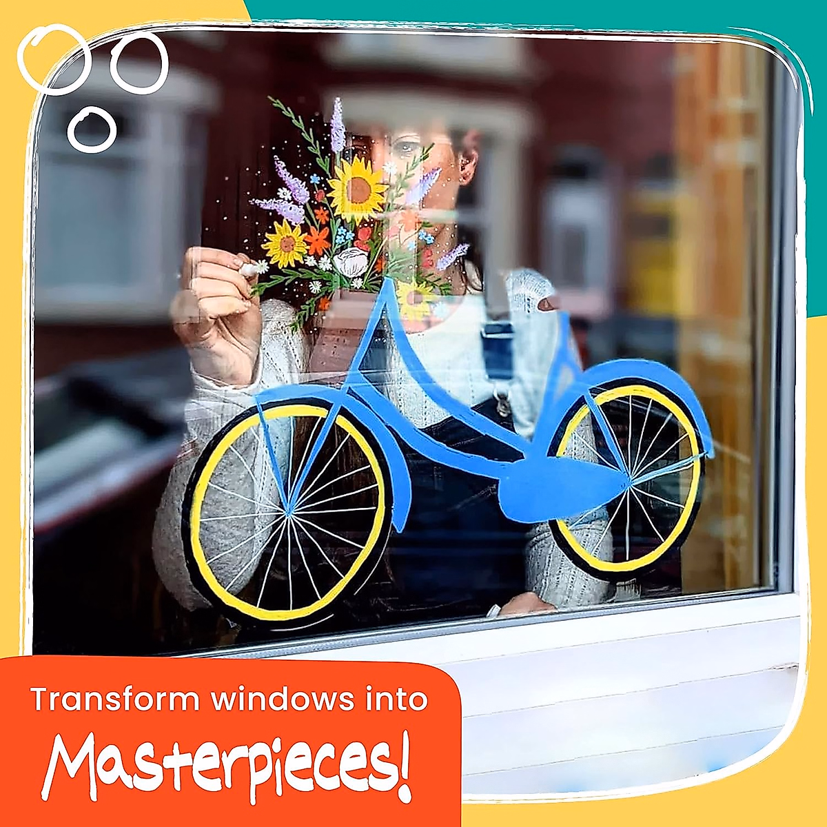 Funcils Liquid Chalk Markers for Chalkboard Signs, Blackboard, Window, Labels, Bistro, Glass, Car (10 Pack, 6mm) - Wet Wipe Erasable Ink Chalk Board Markers, Reversible Tip Liquid Chalk Pens