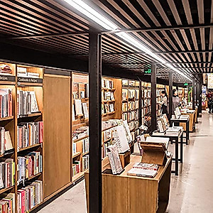 ANTLUX 110W 8FT LED Wraparound Ultra Slim Strip Lights, 12600LM, 5000K, 8 Foot LED Garage Shop Lights, Flush Mount Warehouse Office Ceiling Lighting Fixture, Fluorescent Tube Replacement, 2 Pack