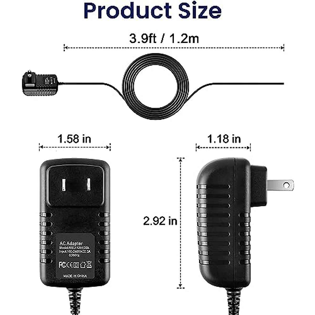 Xzrucst AC/DC Adapter for RCA ViSYS 25425RE1-C 4-Line Business Home Office Corded Telephone Phone System (DC Power Supply) Power Supply Cord (NOT fit 25425RE1-A.)