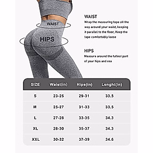 NORMOV 4 Piece Butt Lifting Workout Leggings for Women, Seamless Gym Scrunch Booty Lifting Sets(Black/Blue/Grey/Forest Green, M)