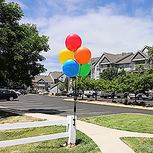 Balloon Bobber - Weatherproof Reusable Paneled Balloon Cluster Pole Kit - Helium Free Plastic Outdoor Balloons