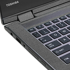 Skinomi Brushed Steel Full Body Skin Compatible with Toshiba Satellite Radius (2015, 14 inch)(Full Coverage) TechSkin with Anti-Bubble Clear Film Screen Protector