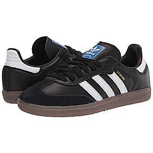 adidas Originals Men's Samba OG Sneaker Black/White/Gum 5.5