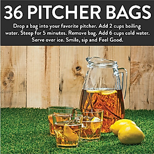 FGO Organic Black Iced Tea, Eco-Conscious Tea Bags, 36 Pitcher Bags, Packaging May Vary (Pack of 1)