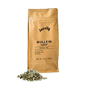Jovvily Mullein Leaf - 8 oz - Cut & Sifted - Herbal Tea - Caffeine Free