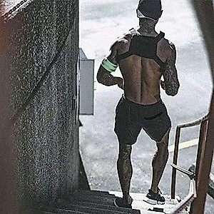 CYF Men’s Athletic Running Shorts with Pockets Quick Dry Breathable Active Gym Basketball Shorts Hiking (M) Black