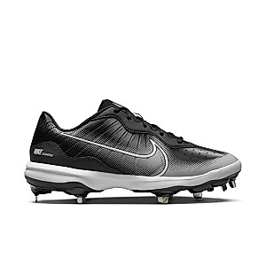 Nike Alpha Huarache Varsity 4 Low Metal Baseball Cleats Black | Gray Size 11.5 Medium