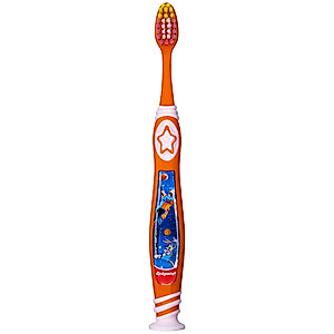 Colgate Space Jam Kids Toothbrush, with Suction Cup, 5+ Years, Extra Soft, (Colors Vary) - Pack of 2