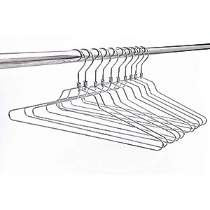16" Quality Metal Hangers, 30-Pack, Swivel Hook, Stainless Steel Heavy Duty Wire Clothes Hangers, Heavy-Duty Clothes, Jacket, Shirt, Pants, Suit Hangers (30, 16" inch)