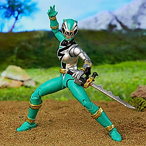 Power Rangers Lightning Collection Dino Fury Green Ranger 6-inch Scale Action Figure, Toys and Action Figures for Kids Ages 4 and Up
