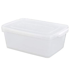 Gloreen Clear Storage Bin, 16 Quart Latch Bins/Containers/Boxes with Lid, Pack of 2