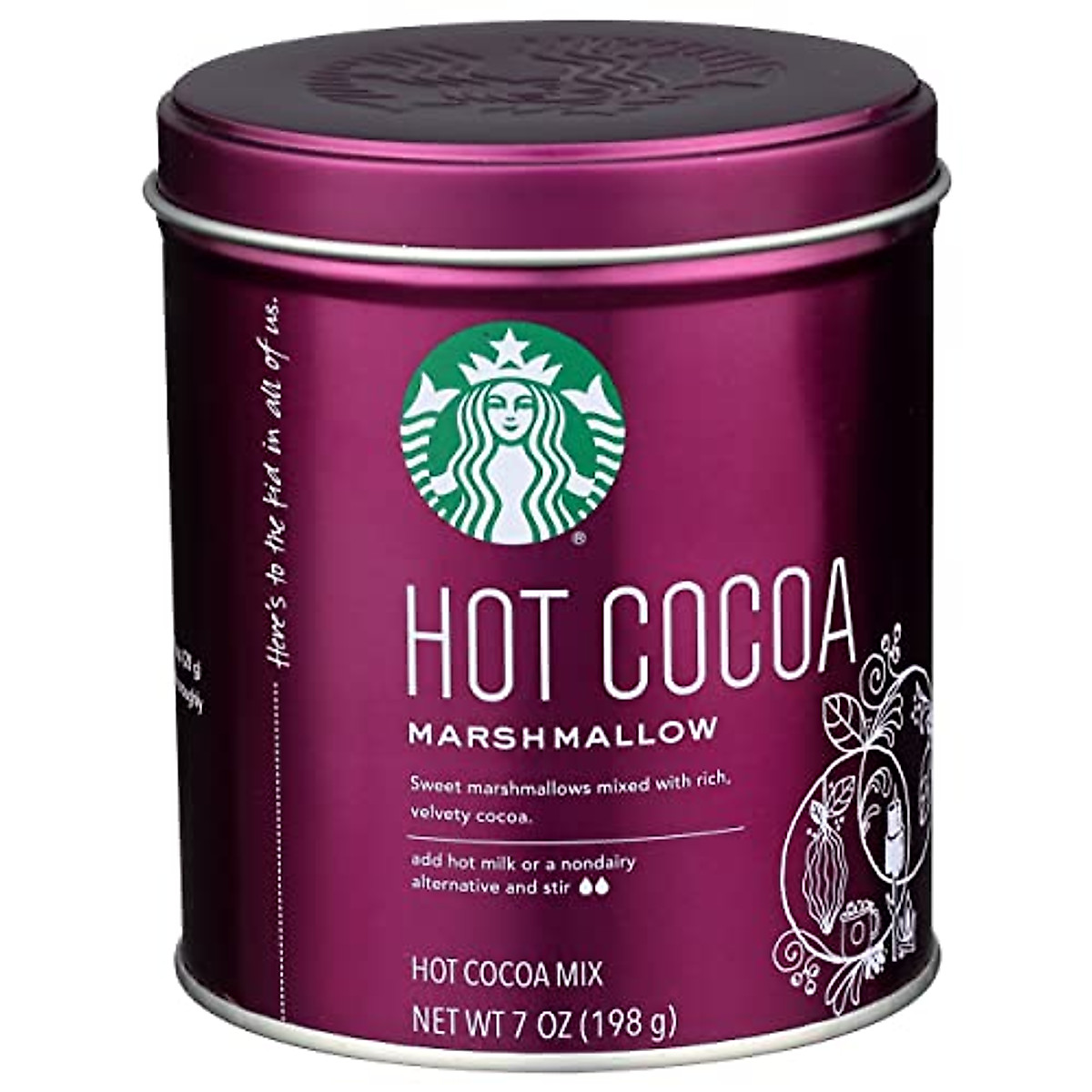 Starbucks Hot Cocoa, Marshmallow, 7 Ounce