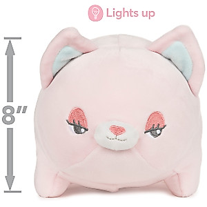 GUND Glow Bops CatBop Cat Stuffed Animal, Touch Activated Glow in The Dark LED Plush Toy, 8”