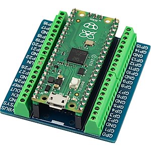 for PI PICO Mini Brekaout Board Soldered with Screw Terminal 2.54mm for Raspberry Pi Pico (1pcs)