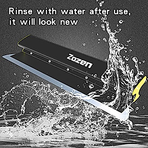 Zozen Drywall Skimming Blade 24in/60cm, All Body made of Aluminum Alloy, Blade made of European Stainless Steel, Smoothing Knife/Wipe Down Knife/Drywall Knife, Acting on Gyprock/WallBoard/Plasterboard
