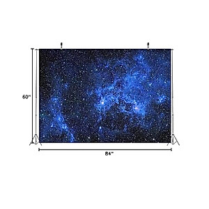 BELECO 7x5ft Fabric Galaxy Stars Backdrop Starry Night Sky Outer Space Galaxy Backdrop Universe Nebula Photography Background Kids Space Party Birthday Baby Shower Decorations Banner Photo Booth Props