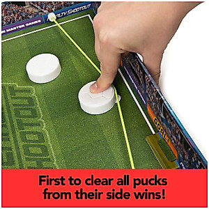 Spin Master Games Penalty Shootout, Mini Soccer Finger Board Game Tabletop Foosball Football Goal Family Sports Cool Fun Toy Gift, for Adults and Kids Ages 8 and up