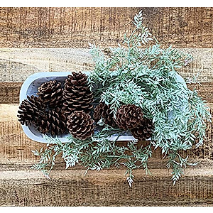 X-Large 23" White Dough Bowl, Hand-carved Mango Wood Tray, Rustic, Decorative, Hostess Gift, Farmhouse Decor, Lots of Uses Including: Decorative Dining Table Center Piece and Dough Bowl Candles