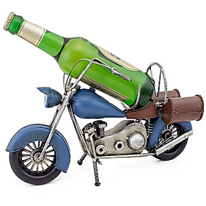 BRUBAKER Beer Bottle Holder Vintage Motorcycle - Metal - Beer Racks and Stands - Great Decoration