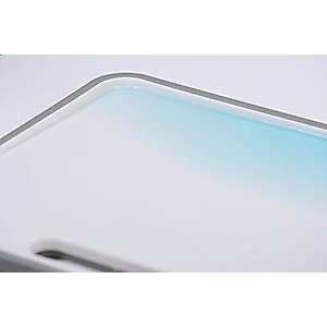 3-in-1 Plastic Cutting Board with Built-In Knife Sharpener, Garlic Grater, Raised Juice Catcher, Slip-Resistant Bottom, Non-Stick Food Prep Surface, Meat, Vegetable, Cheese