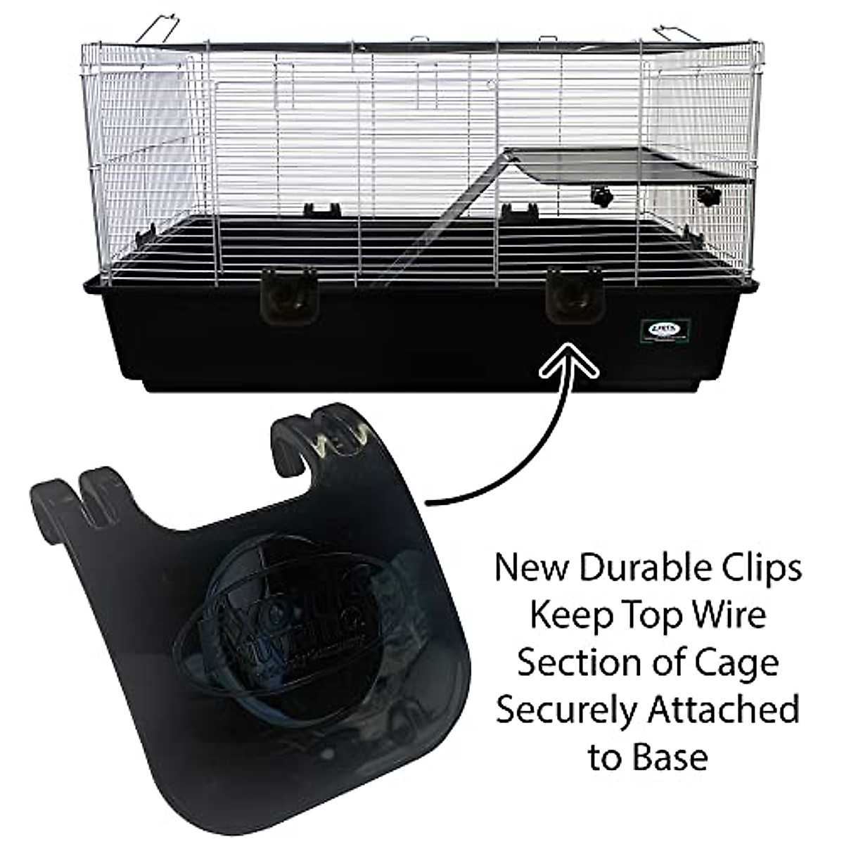 Zanzibar Cage - Durable Spacious Pet Habitat - Hedgehogs, Guinea Pigs, Small Rabbits, Syrian Hamsters, Degus, Tortoises, Lizards and Other Small Pets