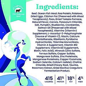 Solid Gold Grain Free Dry Dog Food for Adult & Senior Dogs - Made with Real Beef, Egg, and Pea - Barking at The Moon High Protein Dog Food for High Energy, Sensitive Stomach and Immune Support