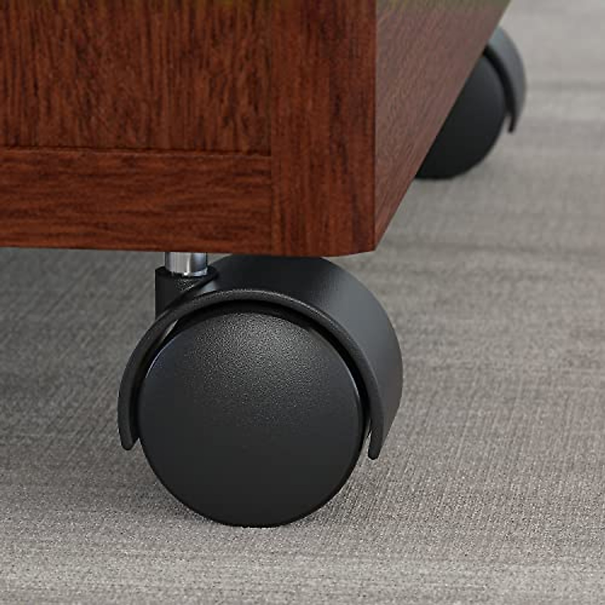 Bush Business Furniture Series C 72W Bowfront Shell Desk with (2) 3-Drawer Mobile Pedestals
