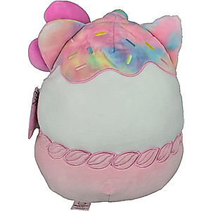 Squishmallows Official Kellytoy Sanrio Squad Squishy Stuffed Plush Polyester Toy Animal (Hello Kitty (Cupcake), 8 Inches)