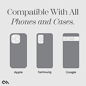 Case-Mate - Minis - Soap Bubble Phone Grip - Cell Phone Stand - Suction Cup Cell Phone Holder [Removable for Wireless Charging] for iPhone 15 Pro Max / 14 Pro Max / 13/ S24 Ultra/Pixel 8 - Iridescent