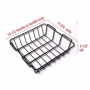 Cooler Basket for YETI Tundra 50 or 65,Inside Dry-Goods Basket Compatible with Cabela's 60QT, Igloo 52QT, Ozark Trail 52QT,Pelican Elite (45 & 70) etc,Stainless Steel Wire Cooler Rack