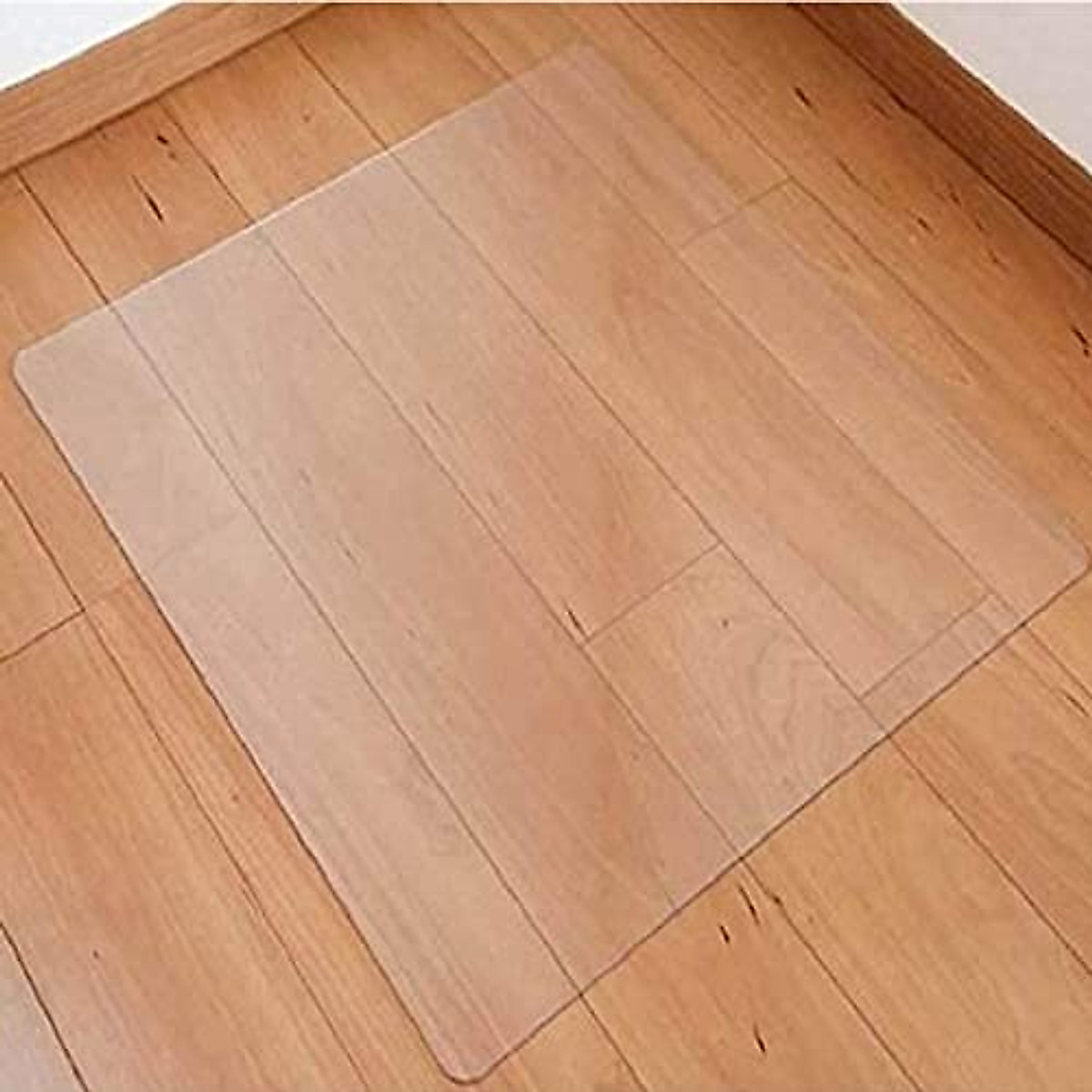Clear PVC Desk Chair Mat Office Chair Mat for Hard Floors,Non-Slip Office Chair Mat Desk Pads Mat,Transparent Waterproof Chair Mat for Hardwood Floor Carpet,1mm Thick-70/90/110/130/150cm wide, 100-280