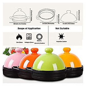 Heat-Resistant Moroccan Tagine Micro Pressure Ceramics Slow Cooker For Casserole Pot Medium To Extra Large Home Cookin 22.5.26