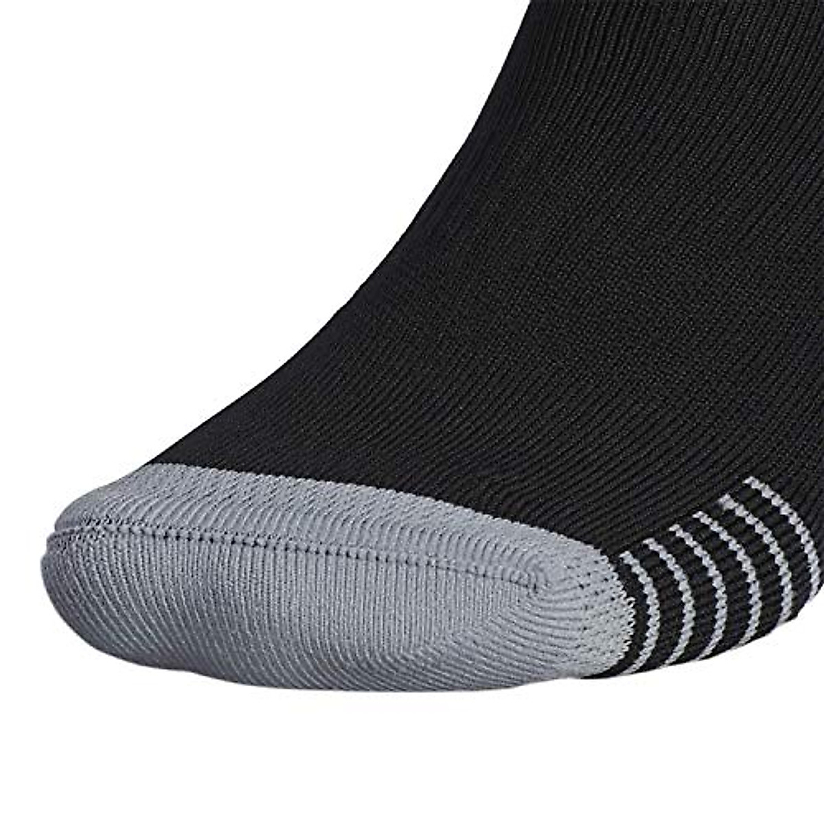 adidas Copa Zone Cushion 4 Soccer Socks (1-Pair), Black/White, Medium