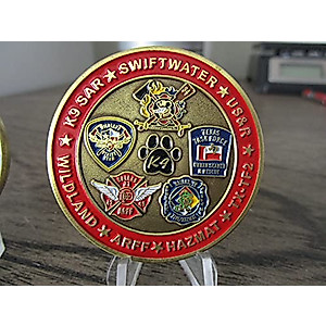 Dallas Fire Department Special Operations k9 Hazmat Swiftwater WildlandChallenge Coin